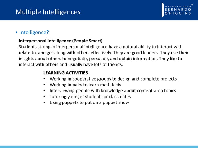 Multiple intelligences | PPT