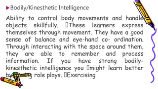 Multiple intelligences | PPTX