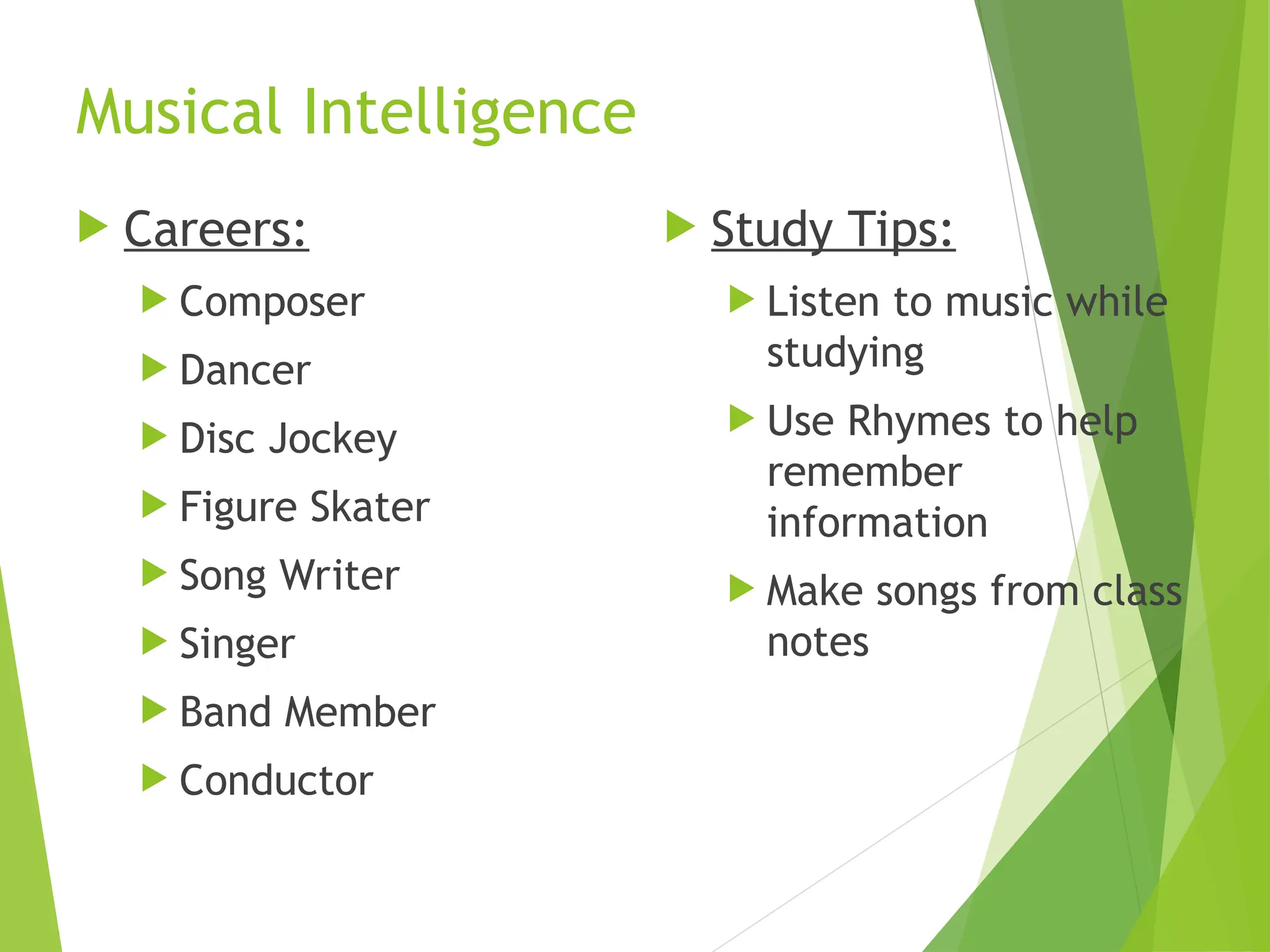 Multiple Intelligences ppt BY Howard .ppt