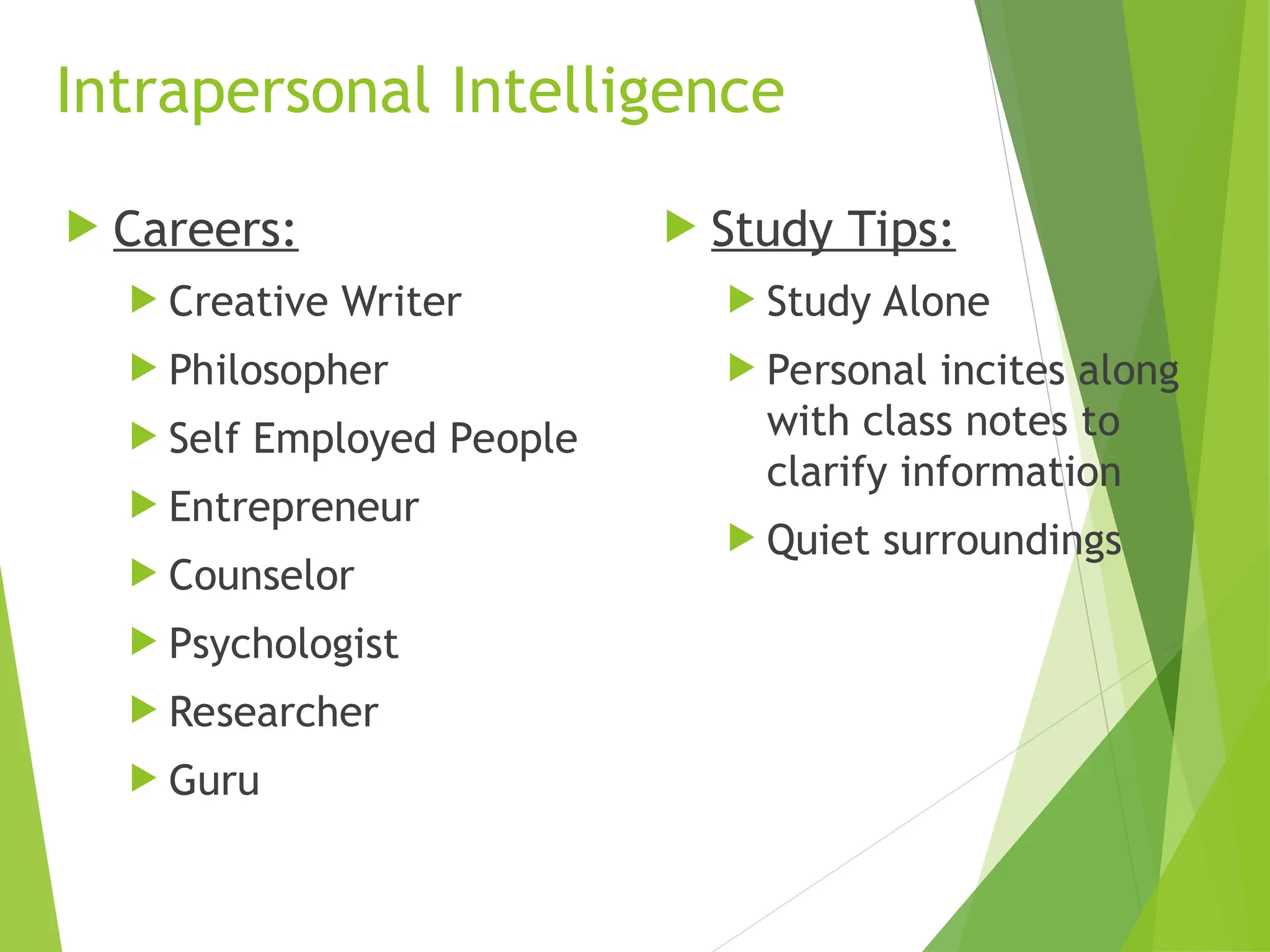 Multiple Intelligences ppt BY Howard .ppt
