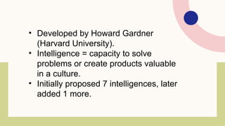 Multiple Intelligences by Howard Gardner .pptx
