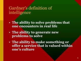 Multiple Intelligences | PPTX