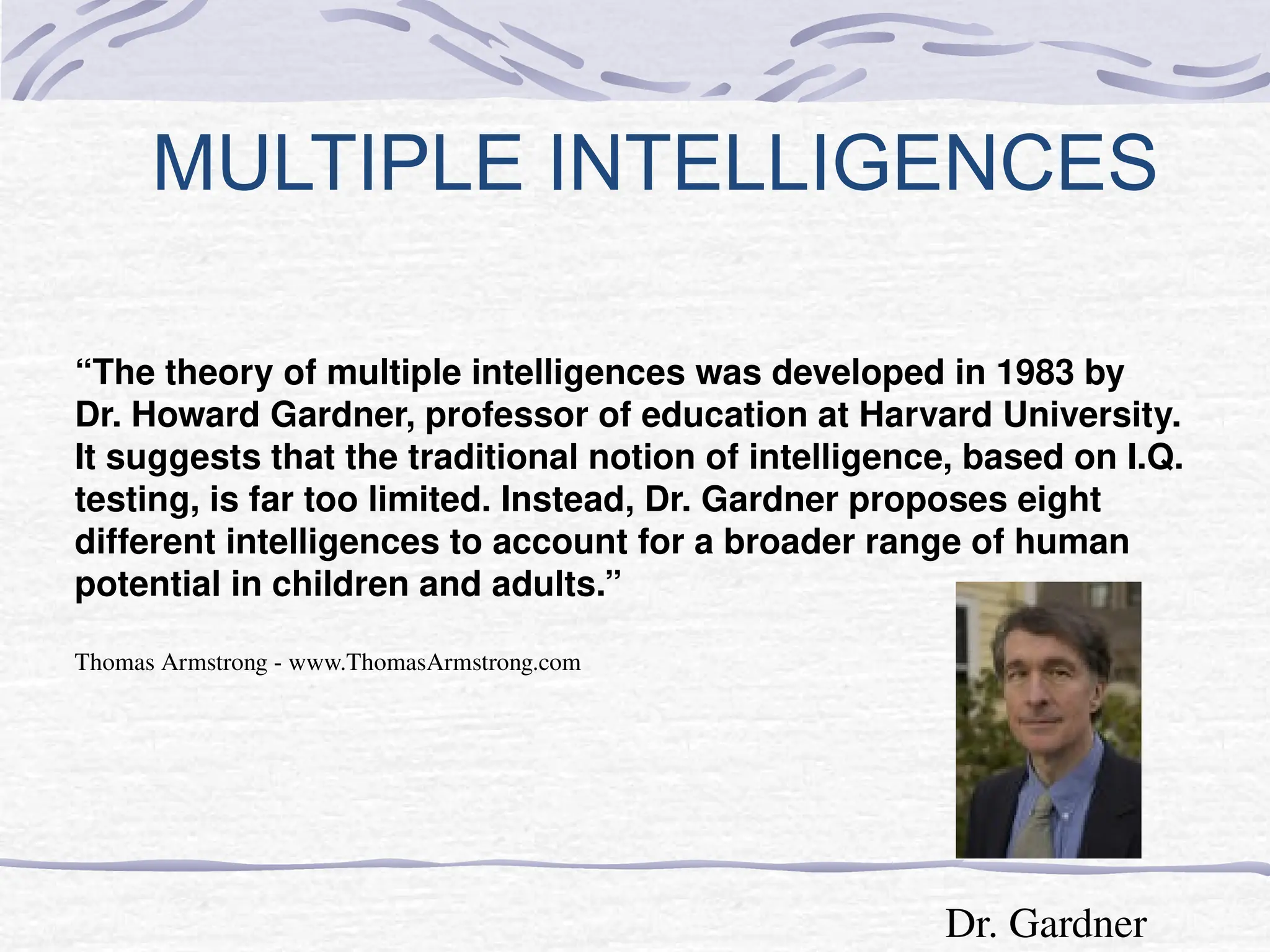 Multiple Intelligences2011-12. POWERPOINT | PPTX