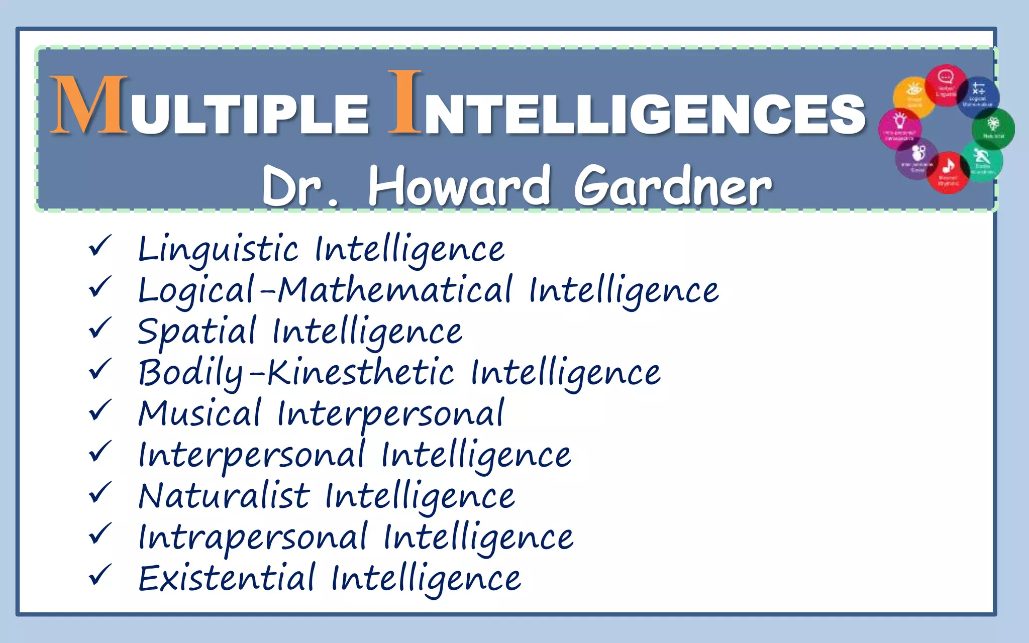 Multiple Intelligences and Learning styles (Current Issues and Trends ...