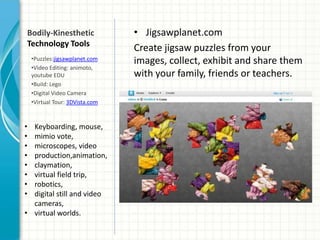 Multiple intelligences and technology tools presentation | PPTX ...