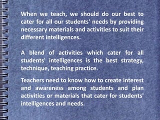 Multiple Intelligences and Memorizing Vocabulary - British Council ...