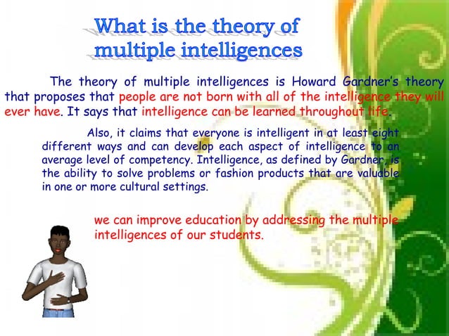 Multiple Intelligences by Howard Gardner | PPT