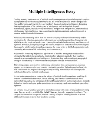 Multiple Intelligences Essay.pdf