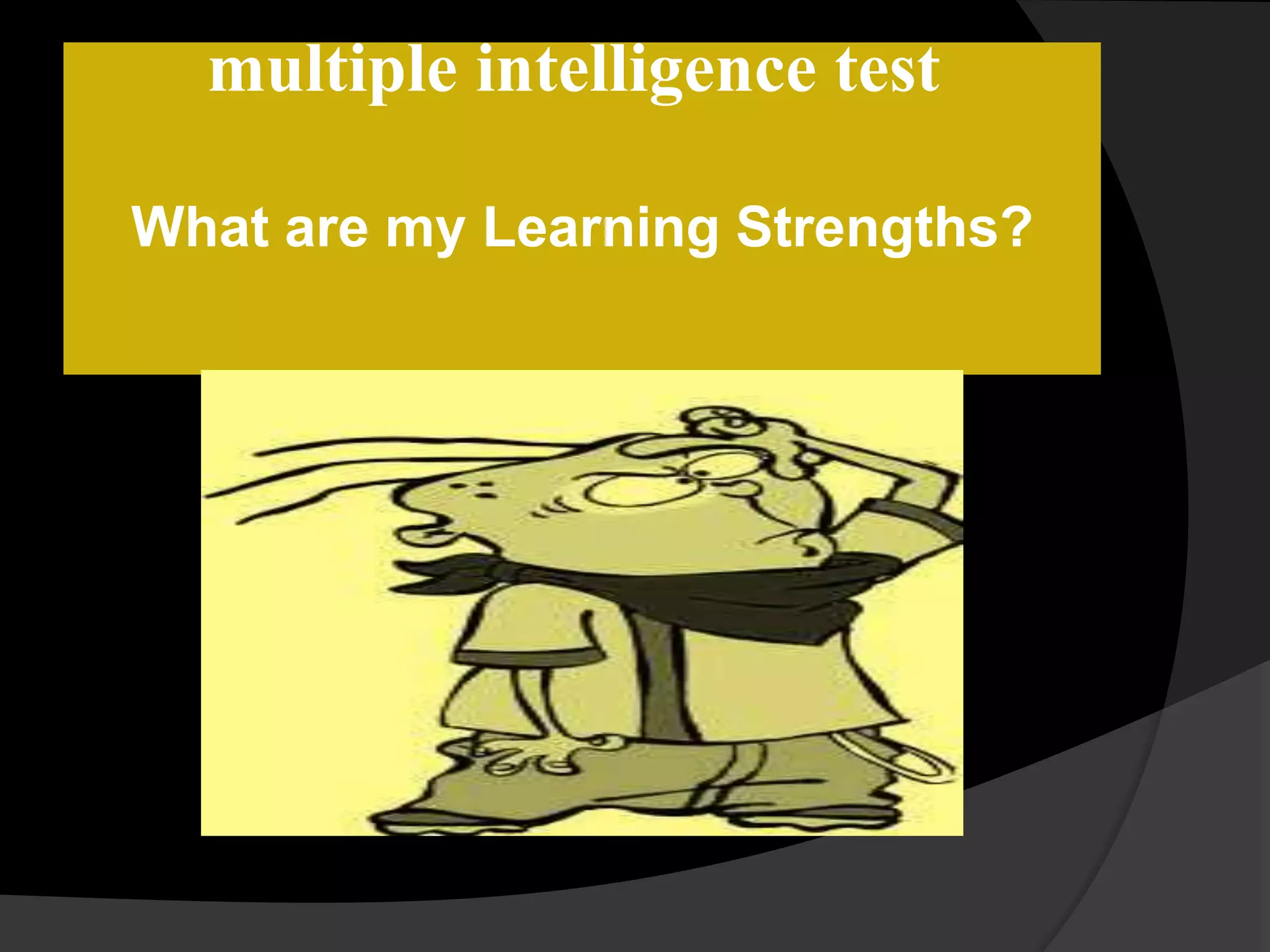 Multiple intelligences ppt | PPTX