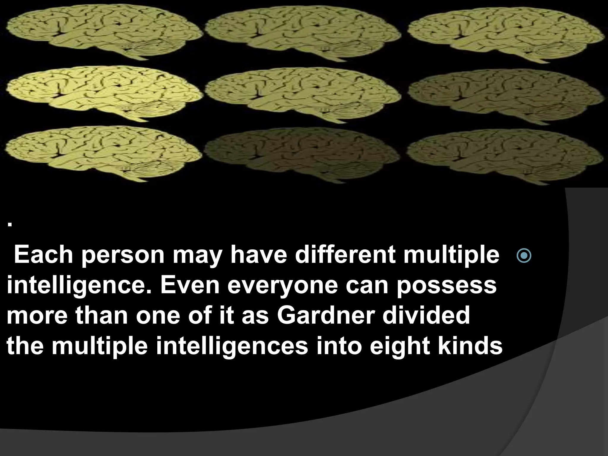 Multiple intelligences ppt | PPTX