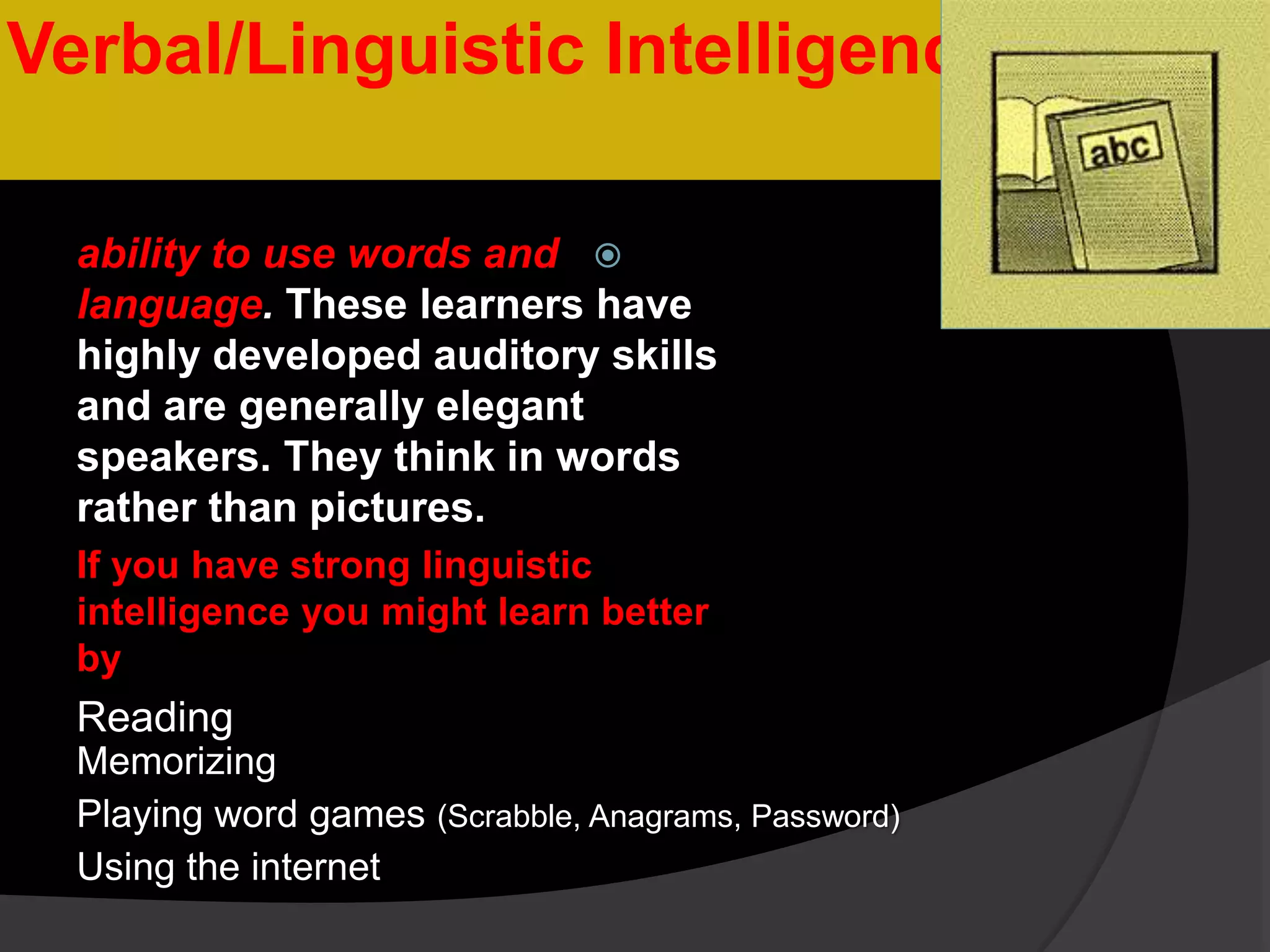 Multiple intelligences ppt | PPTX