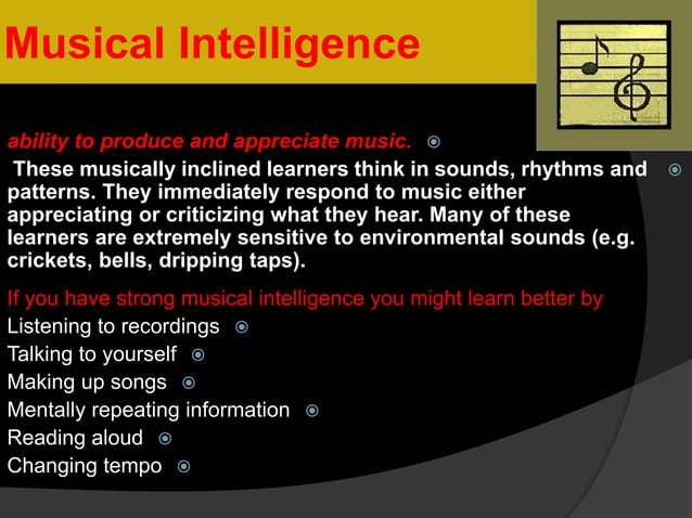Multiple intelligences ppt | PPTX