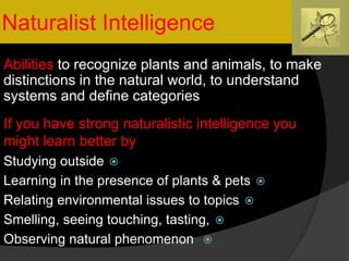 Multiple intelligences ppt | PPTX