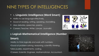 MULTIPLE INTELLIGENCES BY HOWARD GARDNER | PPTX