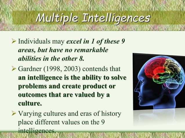 Multiple intelligences presentation | PPTX