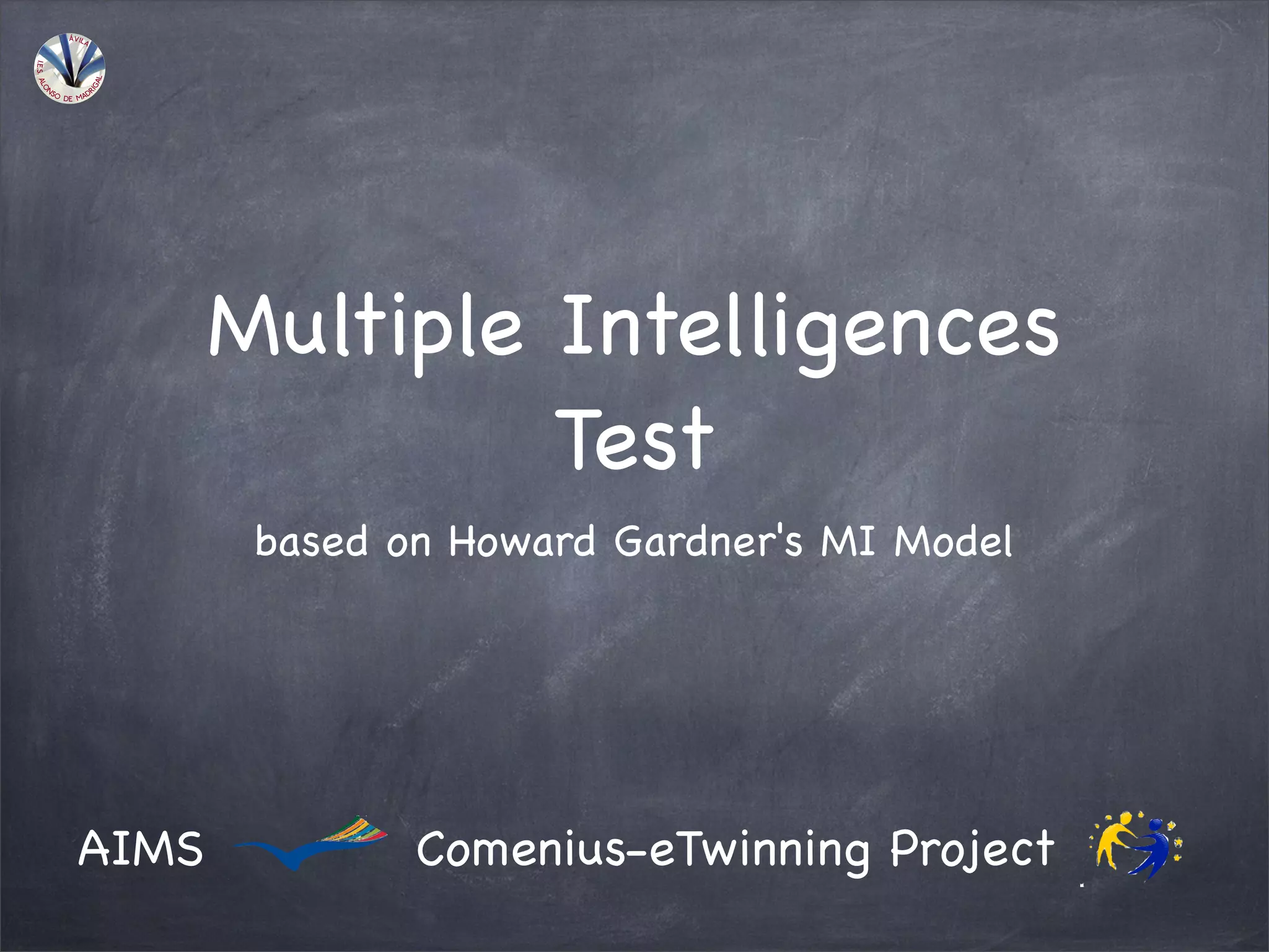 Multiple intelligences test Results from Ávila | PPT