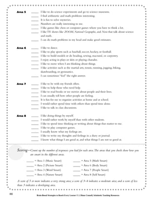 Multiple intelligences test | PDF | Games and Puzzles | Hobbies & Interests