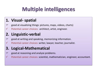 Multiple intelligences theory | PPTX | Science
