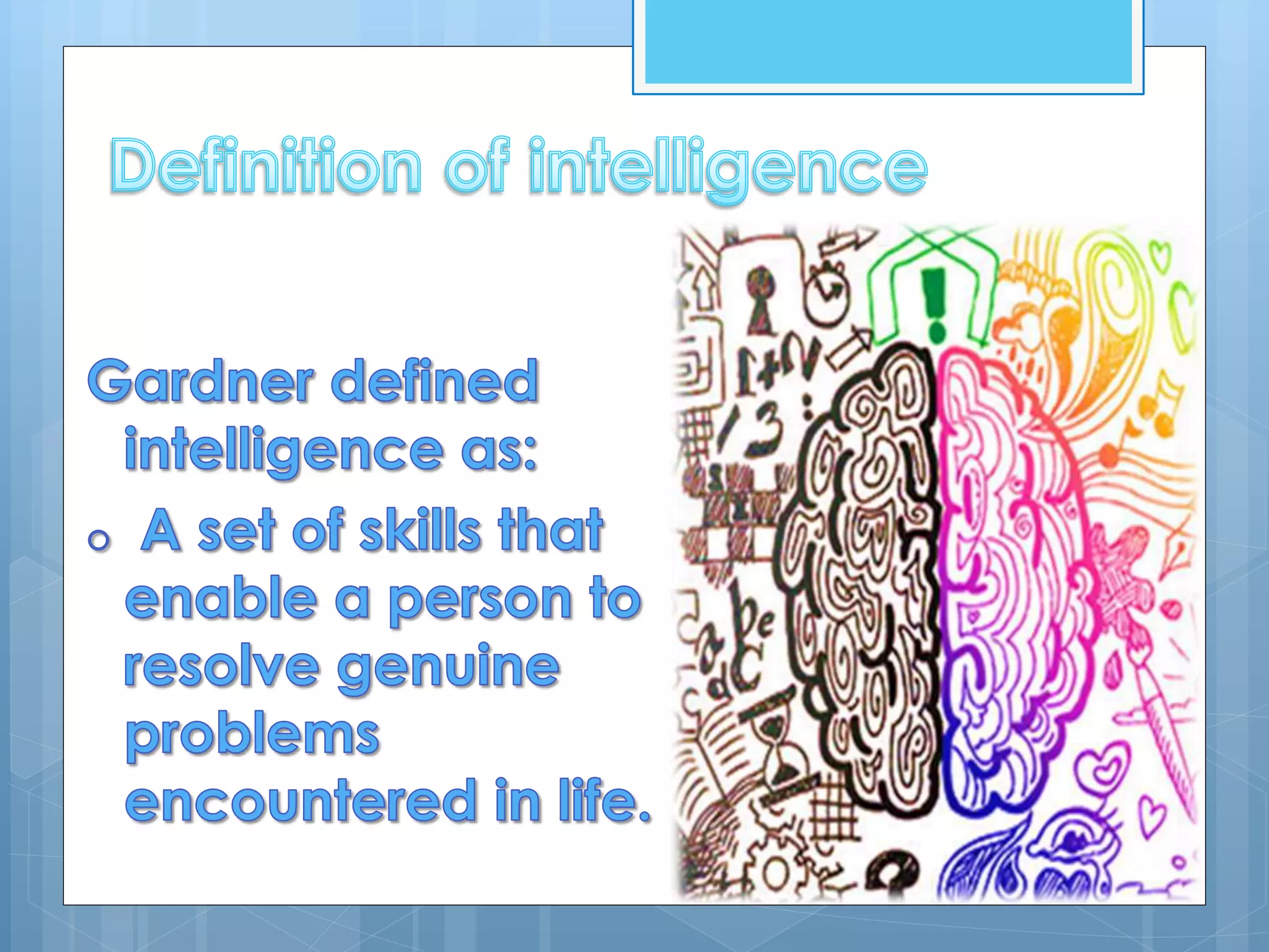 Multiple intelligences theory | PPT