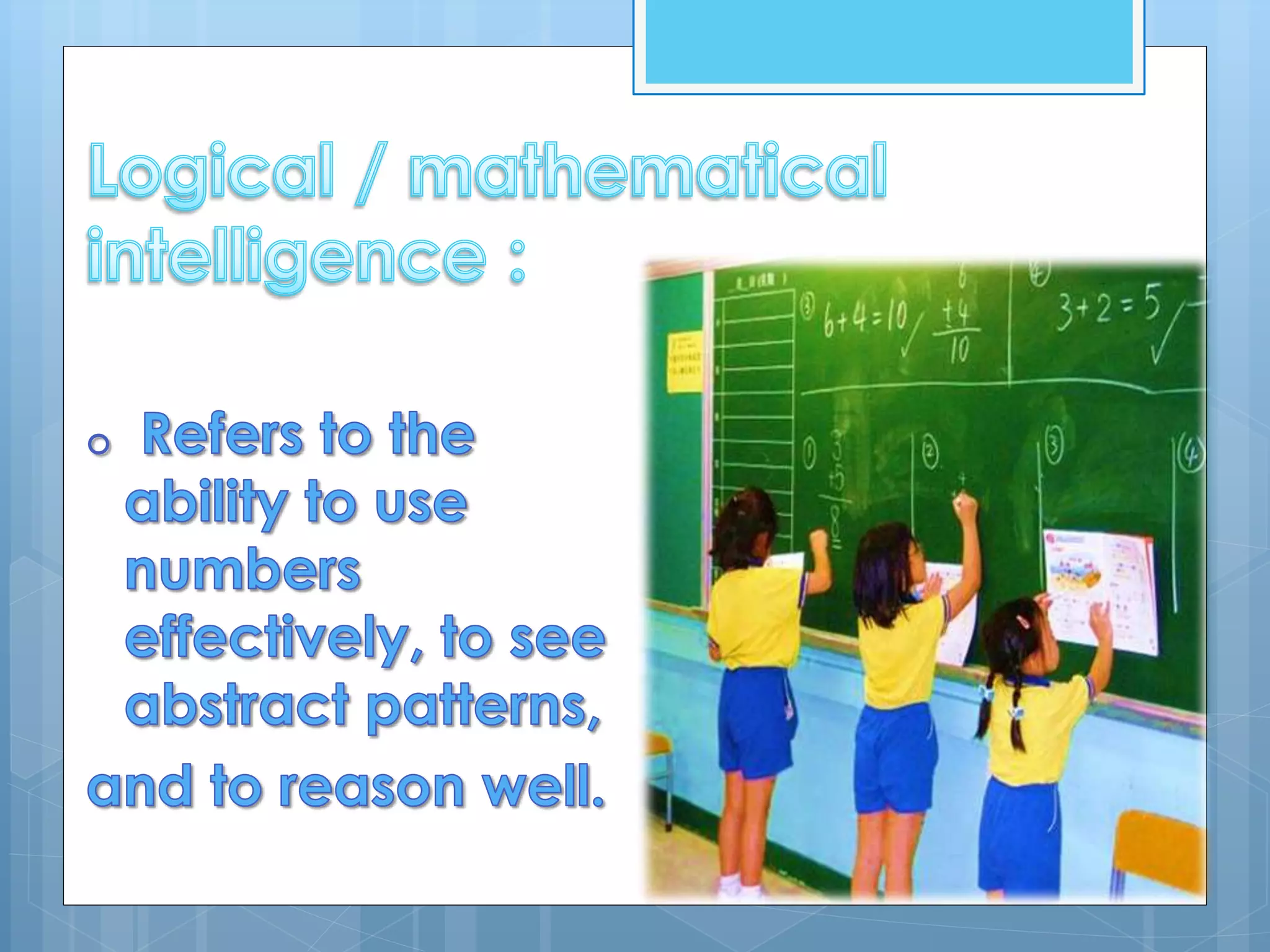 Multiple intelligences theory | PPT