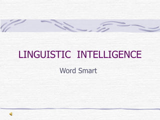 Multiple Intelligences Today Module 2 Audio | PPT