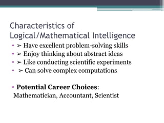 Multiple Intelligences with Quiz 10 pptx | PPTX