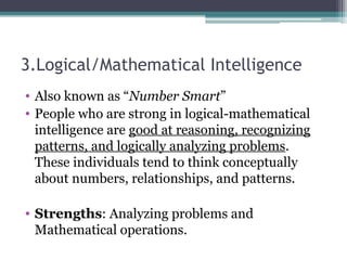 Multiple Intelligences with Quiz 10 pptx | PPTX