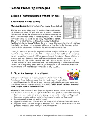 Multiple intelligencetheory | PDF