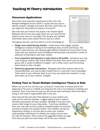 Multiple intelligencetheory | PDF