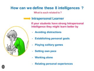 Multiple Intelligence Students Workshop | PDF | Educational Assessment ...