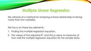 Multiple linear regression | PDF