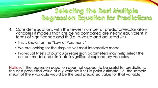 Multiple linear regression | PDF