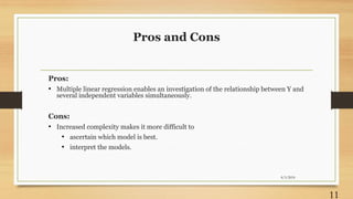 Multiple linear regression | PDF