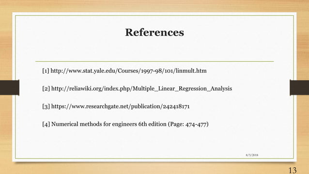 Multiple linear regression | PDF