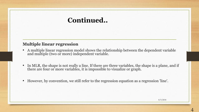 Multiple linear regression | PDF