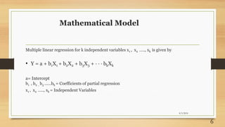 Multiple linear regression | PDF