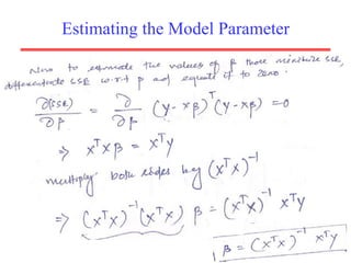 Multiple Linear Regression (MLR) is an extension of Simple Linear ...