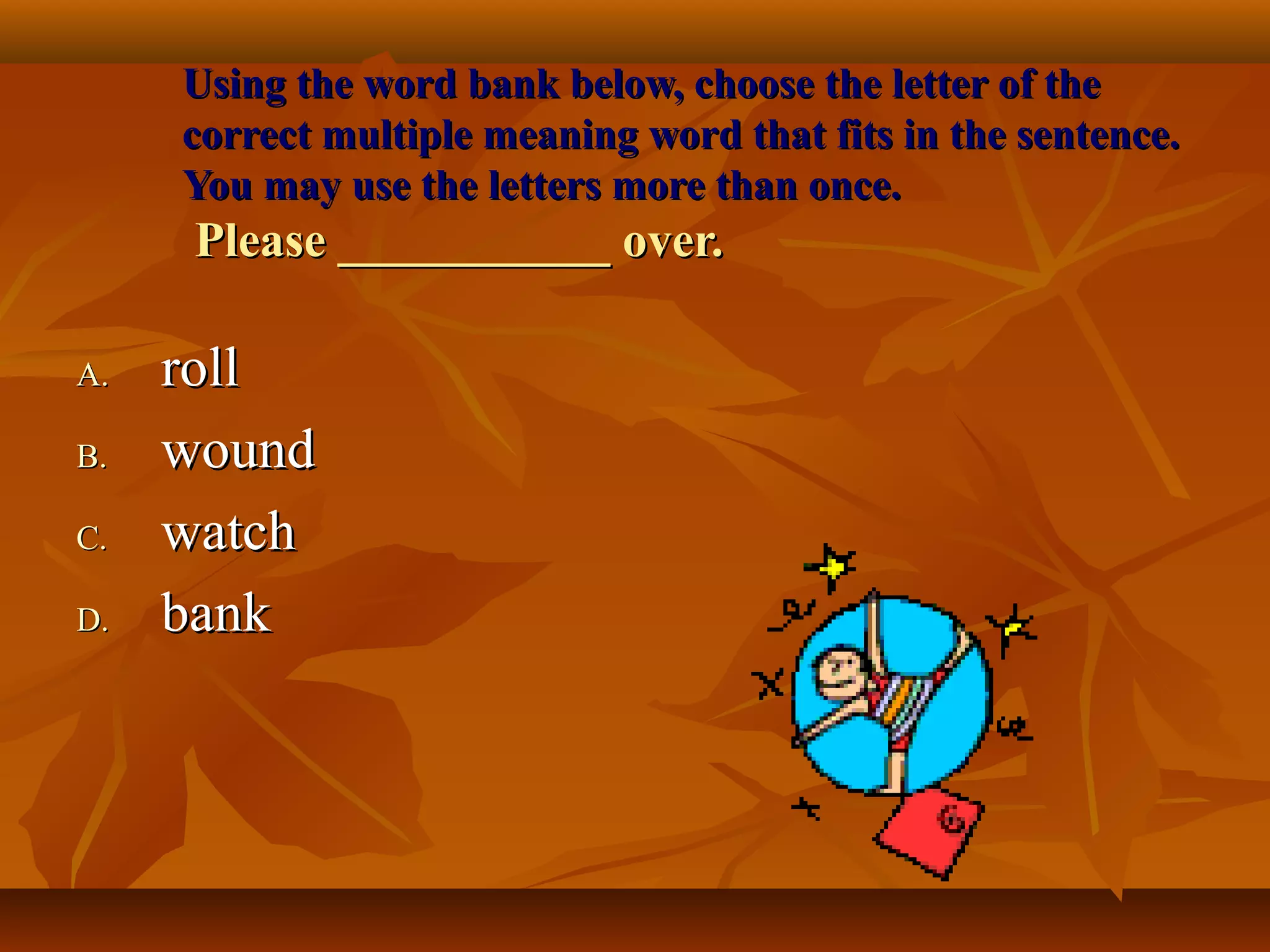 Multiple meaning words ppt. | PPT