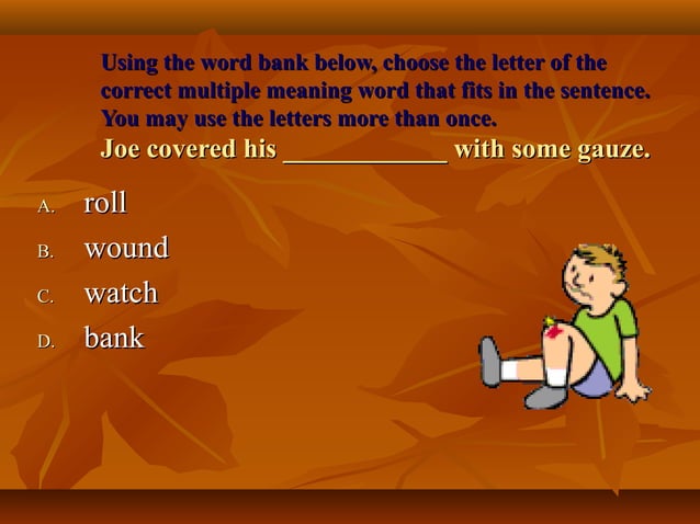 Multiple meaning words ppt. | PPT