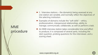 Multiple Mini Interviews for Medical, Dental, Pharmacy, and Veterinary ...