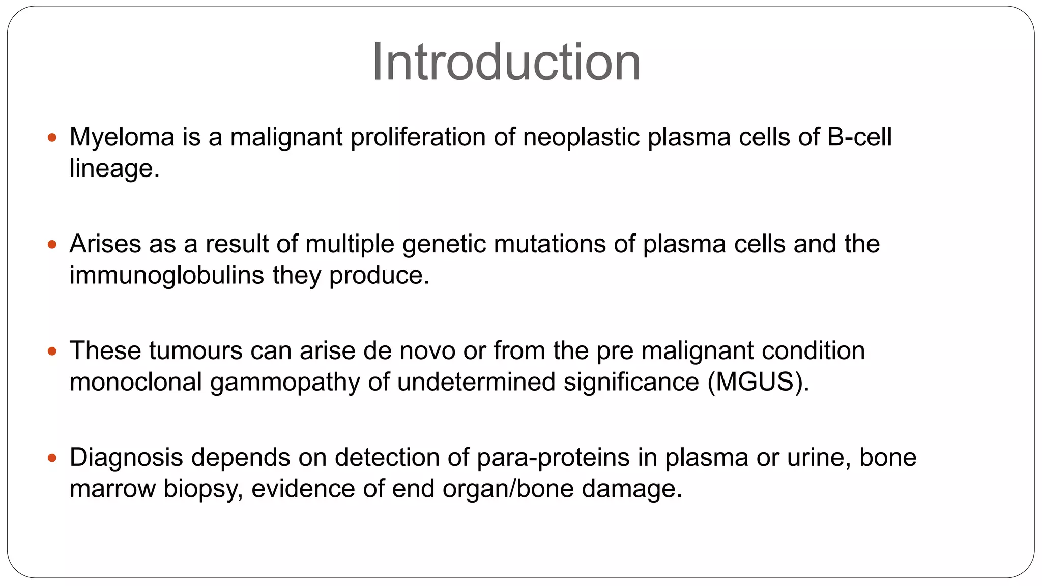 Multiple myeloma | PPTX
