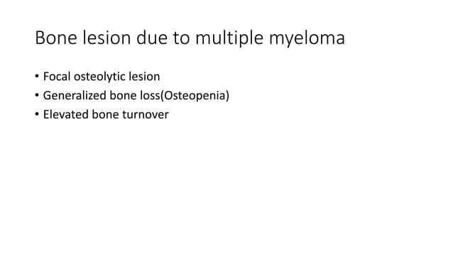 Multiple Myeloma.pptx | Blood Disorders | Diseases and Conditions