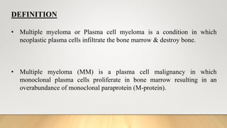 multiple myeloma important condition to note | PPTX