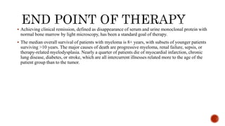 multiple myeloma features and findings including treatment | PPTX