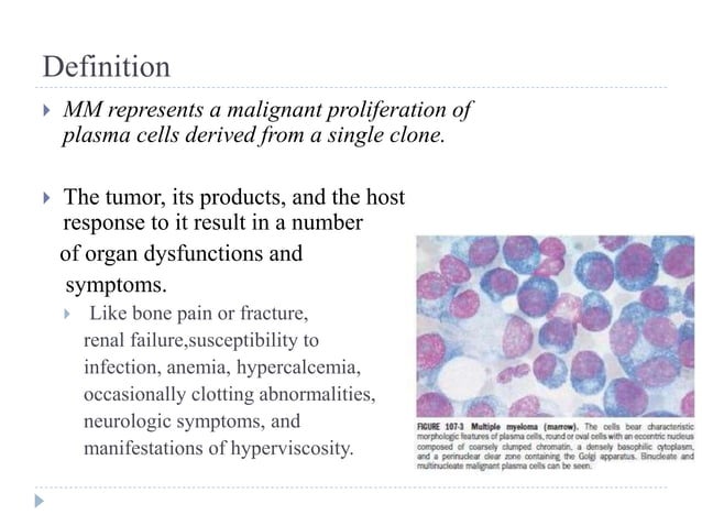 MULTIPLE MYELOMA clinical features and presentation.pptx