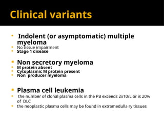 Traitement and diagnostic of Multiple Myeloma | PPTX