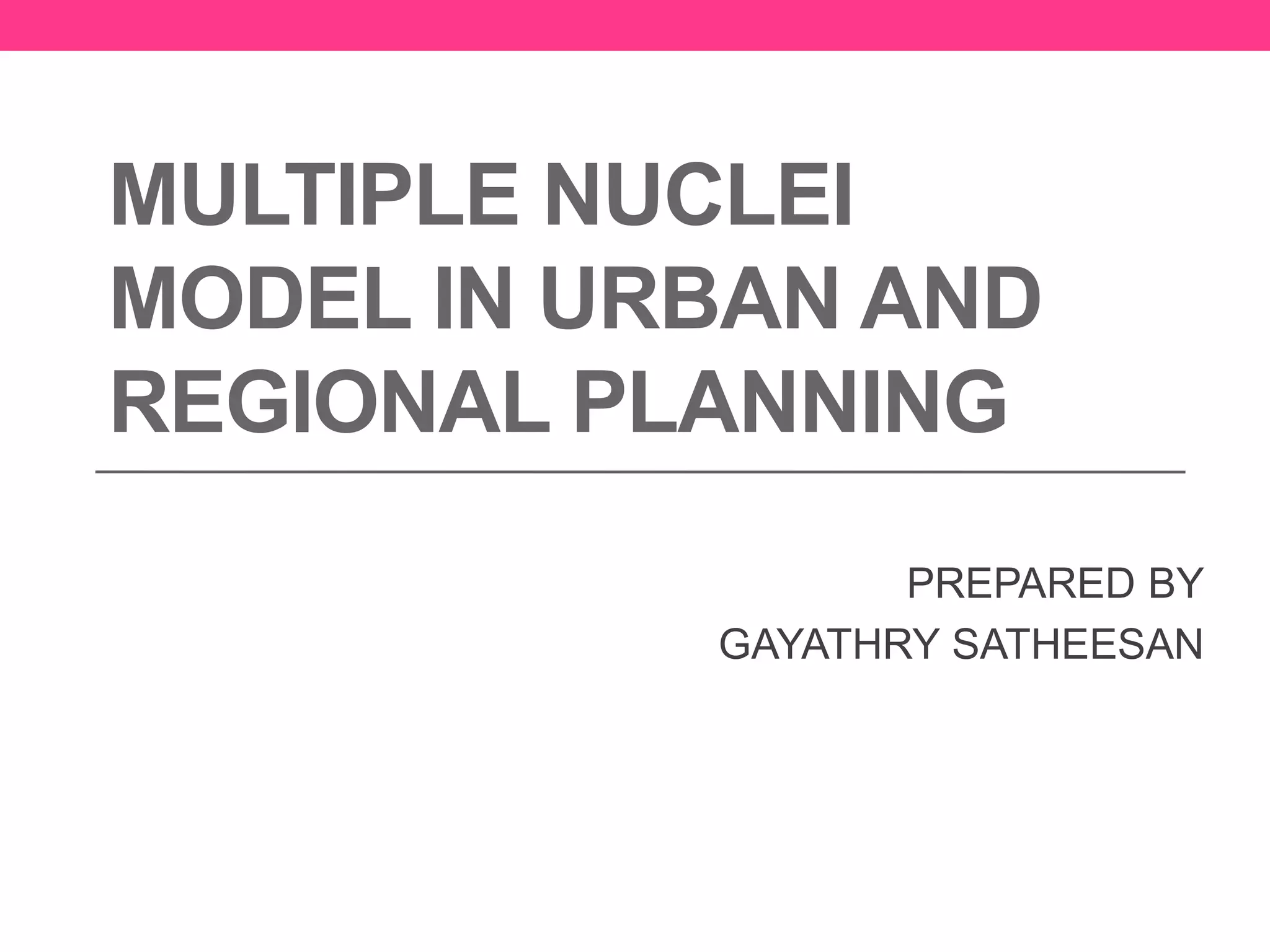 Multiple nucleii model | PPTX