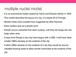 Multiple Nuclei Model Example City