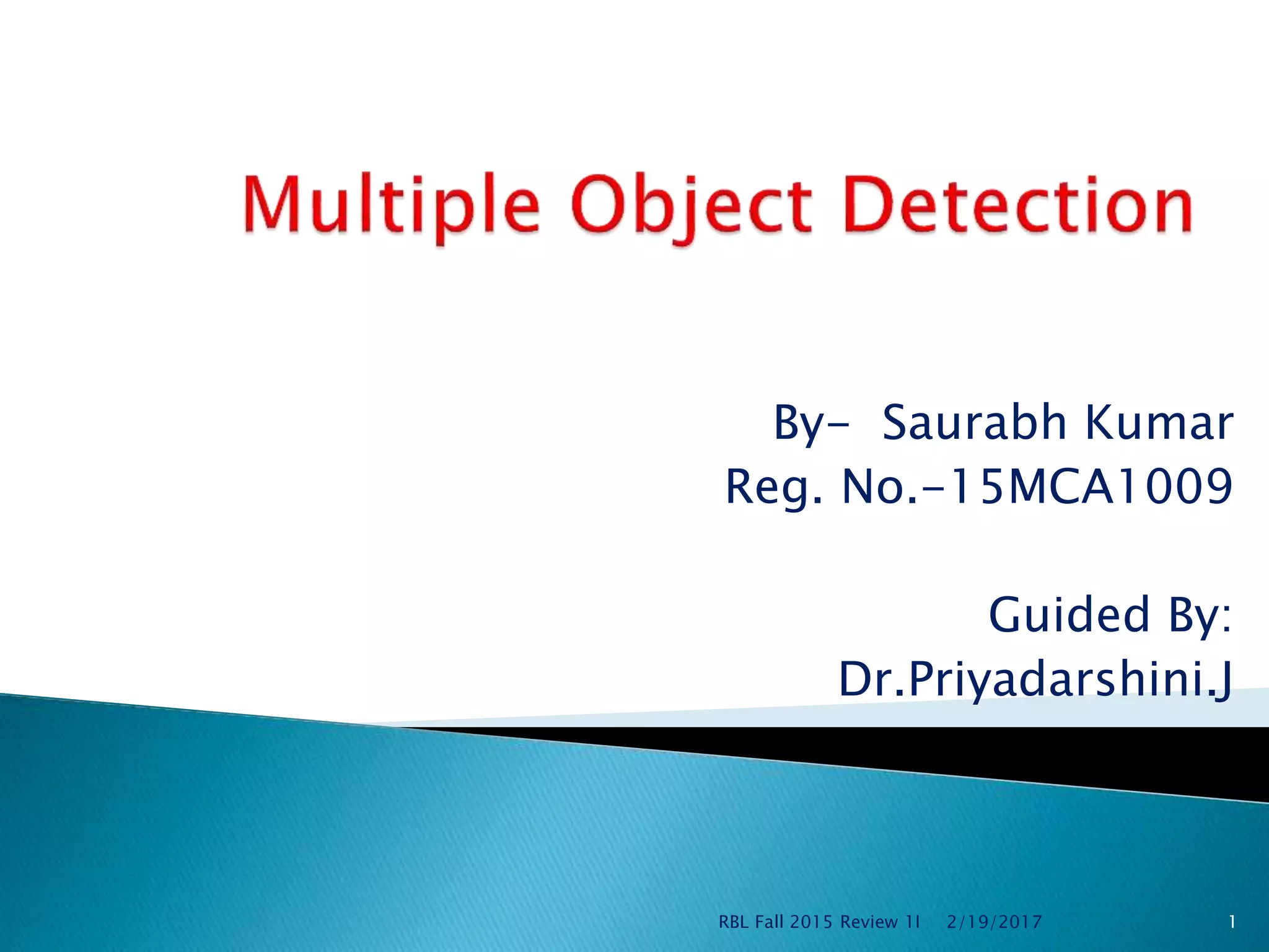 Multiple object detection | PPTX