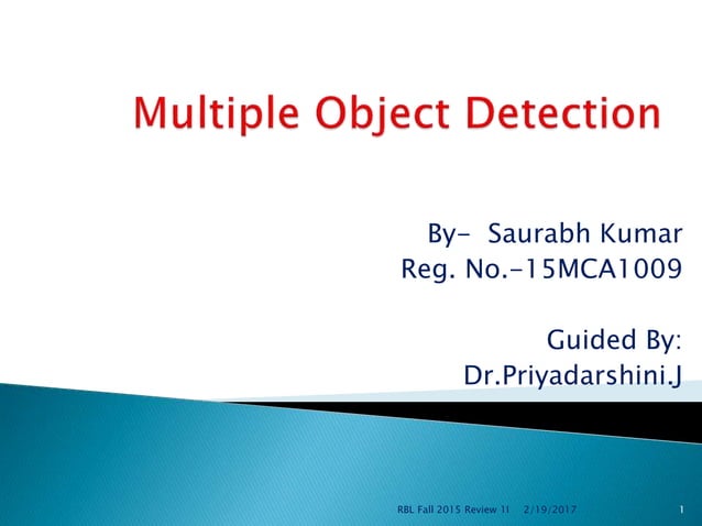 Multiple object detection | PPTX